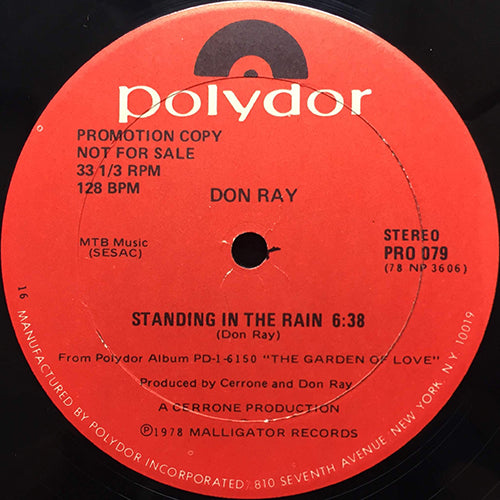 DON RAY // STANDING IN THE RAIN (6:38) – next records japan