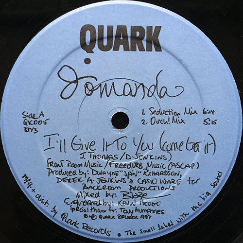 JOMANDA // I'LL GIVE IT TO YOU (COME GET IT) (4VER) – next records japan
