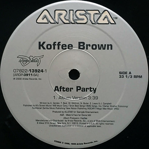 KOFFEE BROWN // AFTER PARTY (3VER) – next records japan