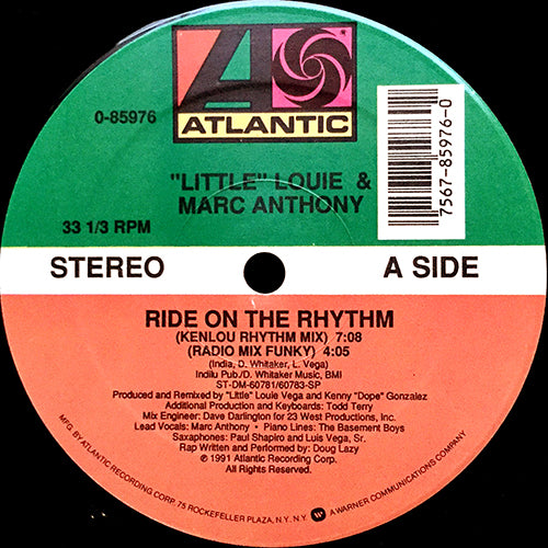 LITTLE LOUIE & MARC ANTHONY // RIDE ON THE RHYTHM (5VER) – next records ...