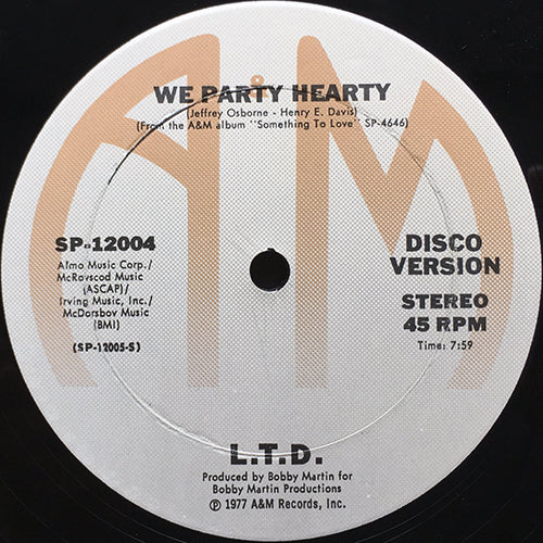 L.T.D. // WE HEARTY PARTY (7:59) / BACK IN LOVE AGAIN (8:37) – next ...