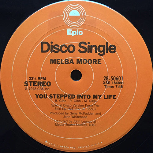 MELBA MOORE // YOU STEPPED INTO MY LIFE (7:48) / THERE'S NO OTHER LIKE ...