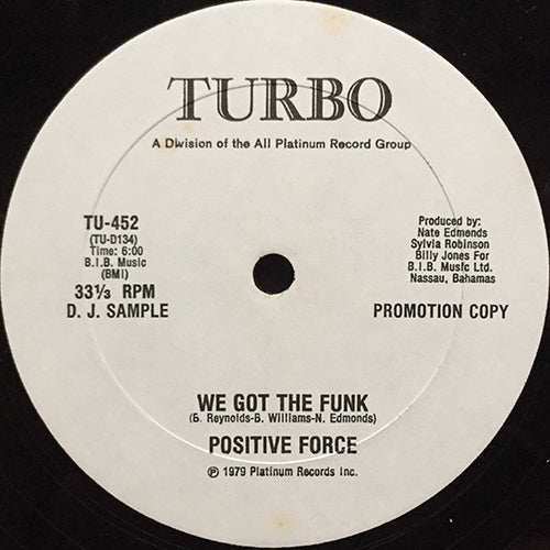 POSITIVE FORCE // WE GOT THE FUNK (6:00) – next records japan