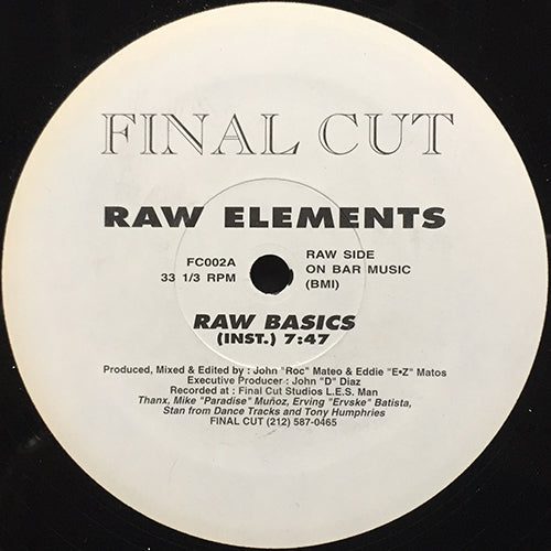 RAW ELEMENTS // RAW BASICS / DEEP INSIDE / LOST IN TIME – next records japan