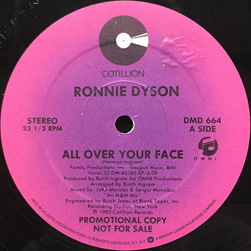 RONNIE DYSON // ALL OVER YOUR FACE (6:09) – next records japan