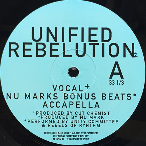 UNITY COMMITTEE & REBELS OF RHYTHM // UNIFIED REBELUTION (3VER) / NU M ...