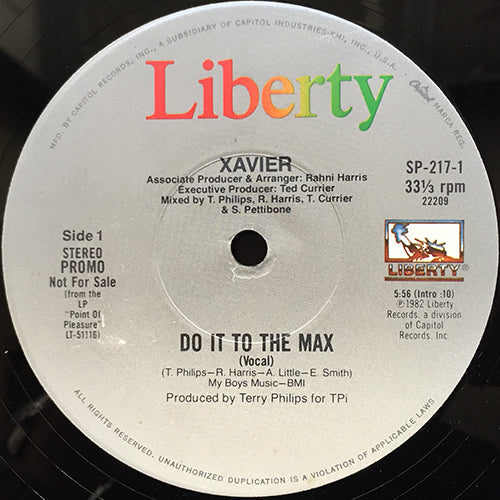 XAVIER // DO IT TO THE MAX (5:56/3:45) – next records japan